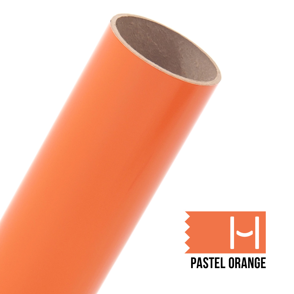 Oracal 651 Glossy Adhesive Vinyl Pastel Orange - Large | Happy Crafters ...
