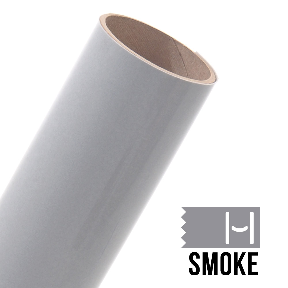 Happy Face Flock Iron On Vinyl - Smoke | Happy Crafters Canada